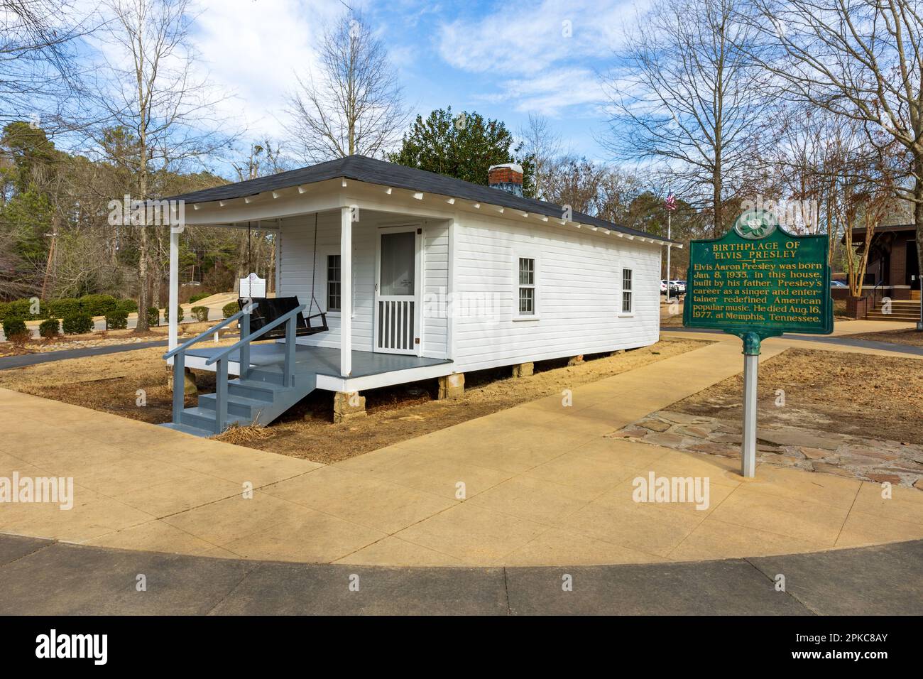 Tupelo, MS - January 2023: The Birthplace of Elvis Presley Stock Photo ...