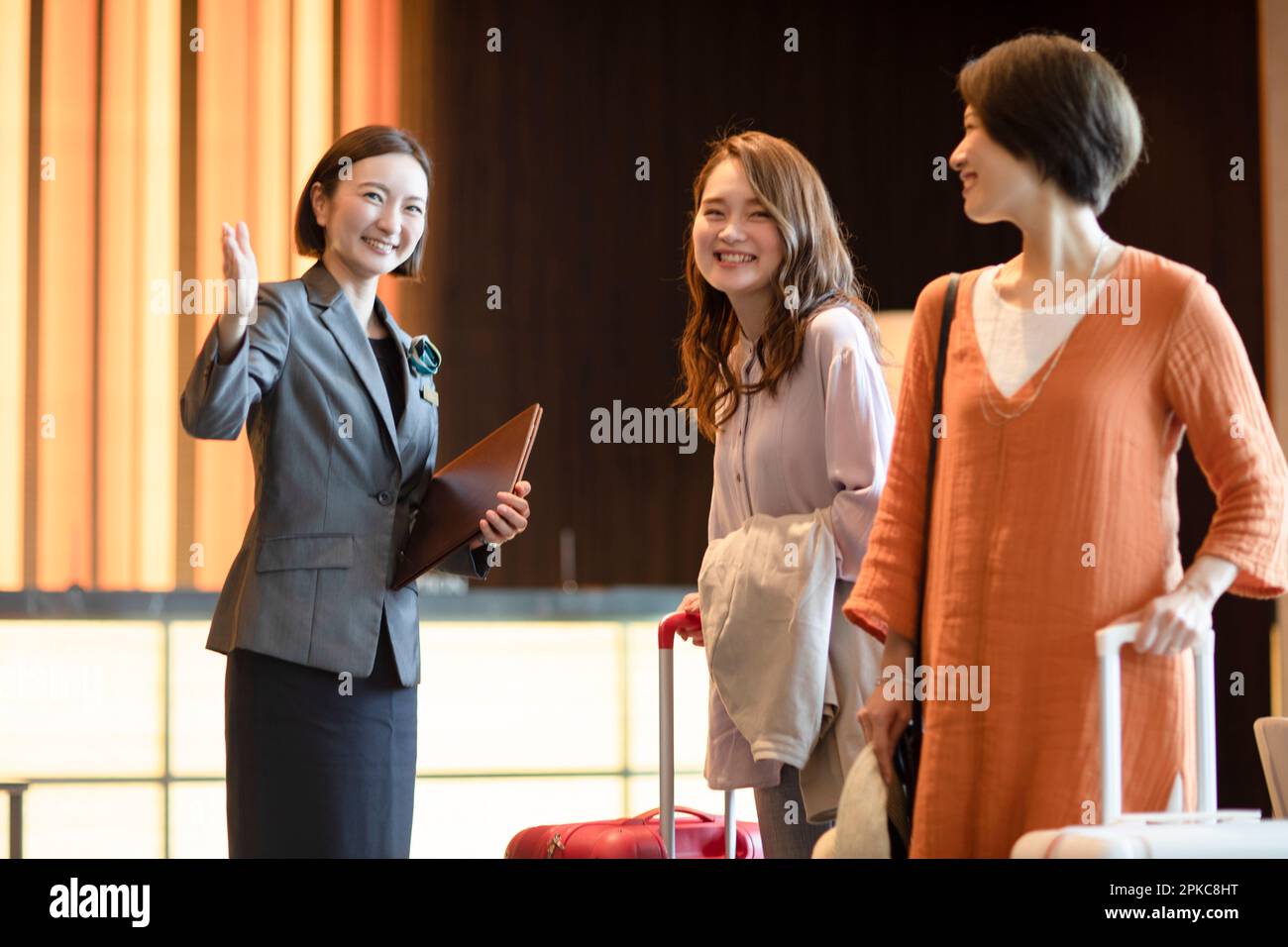Hotel staff who deal with customers Stock Photo - Alamy