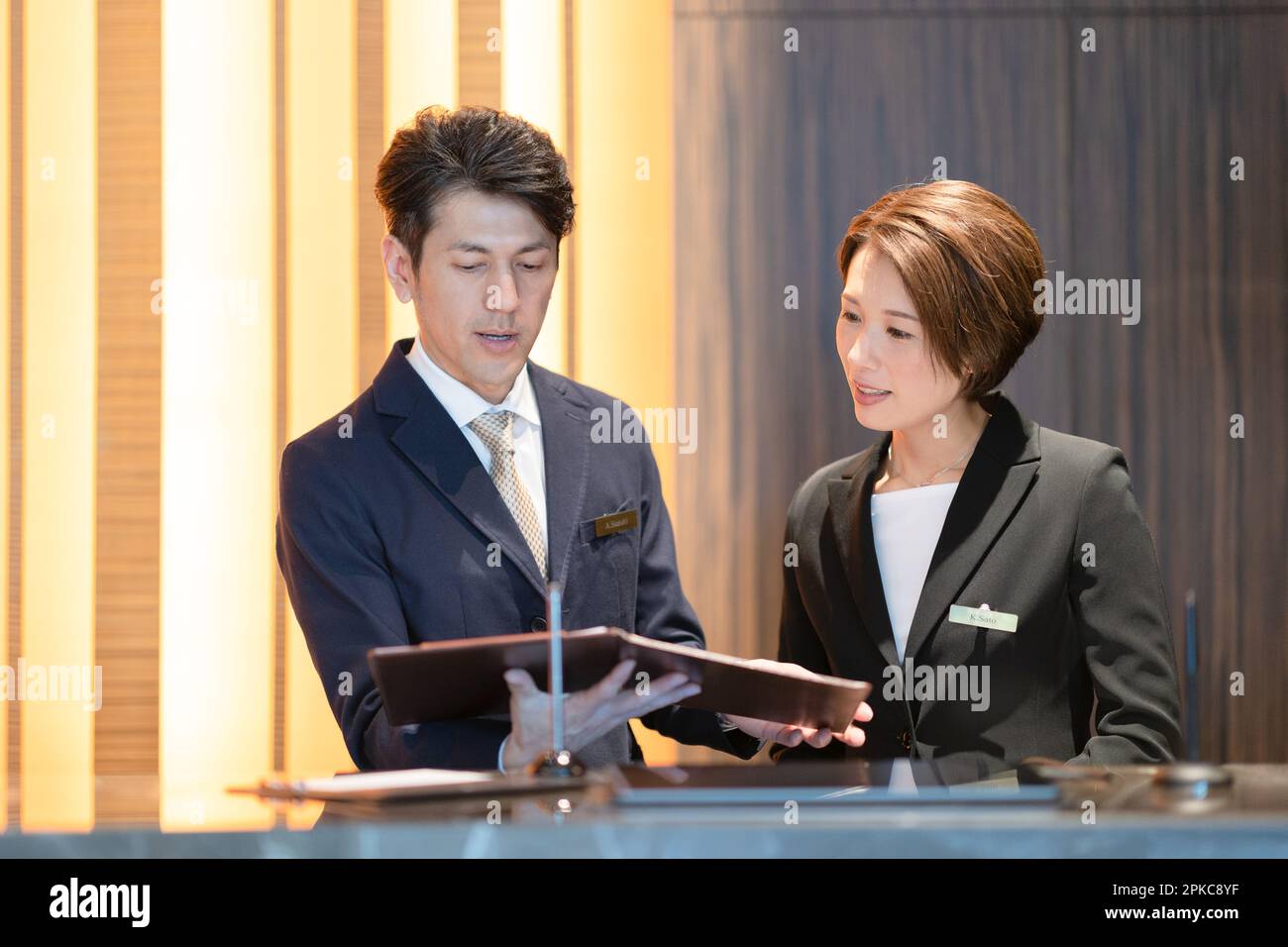 Hotel staff at work Stock Photo - Alamy