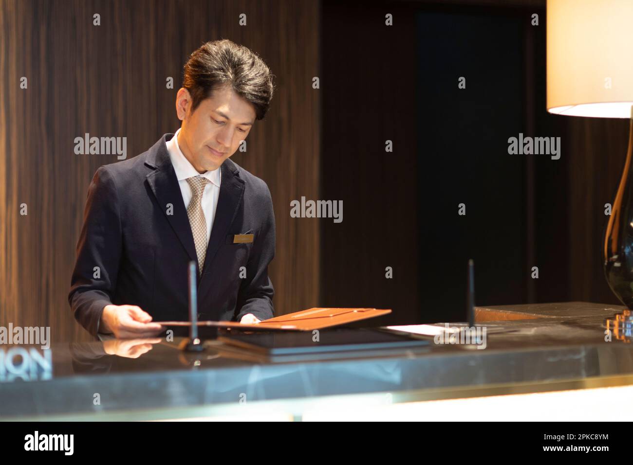 Hotel staff at work Stock Photo - Alamy