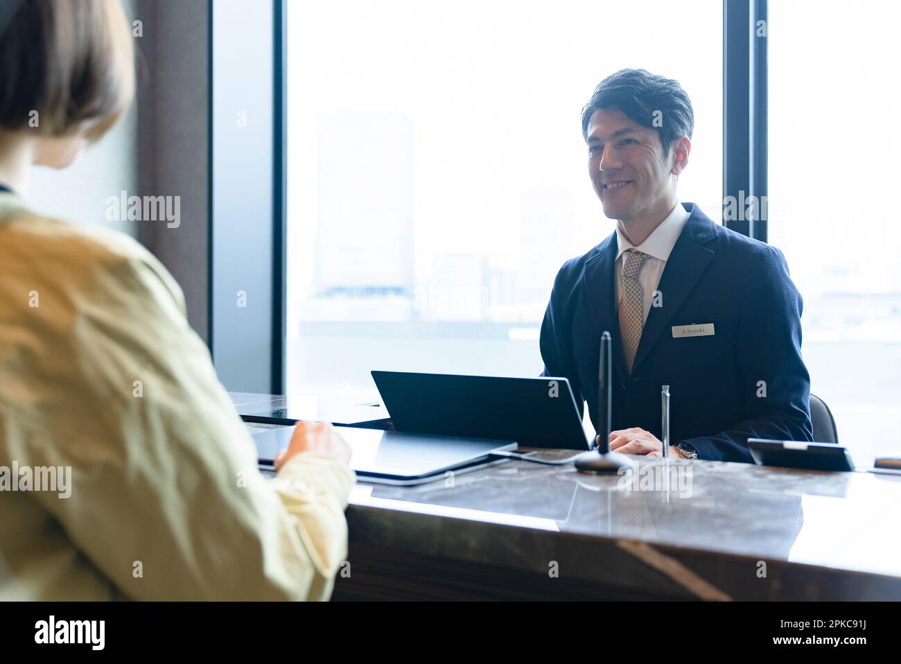 Hotel staff at work Stock Photo - Alamy