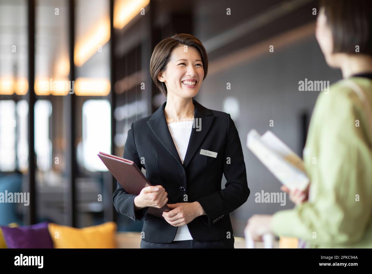Guests and Hotel Staff Stock Photo - Alamy