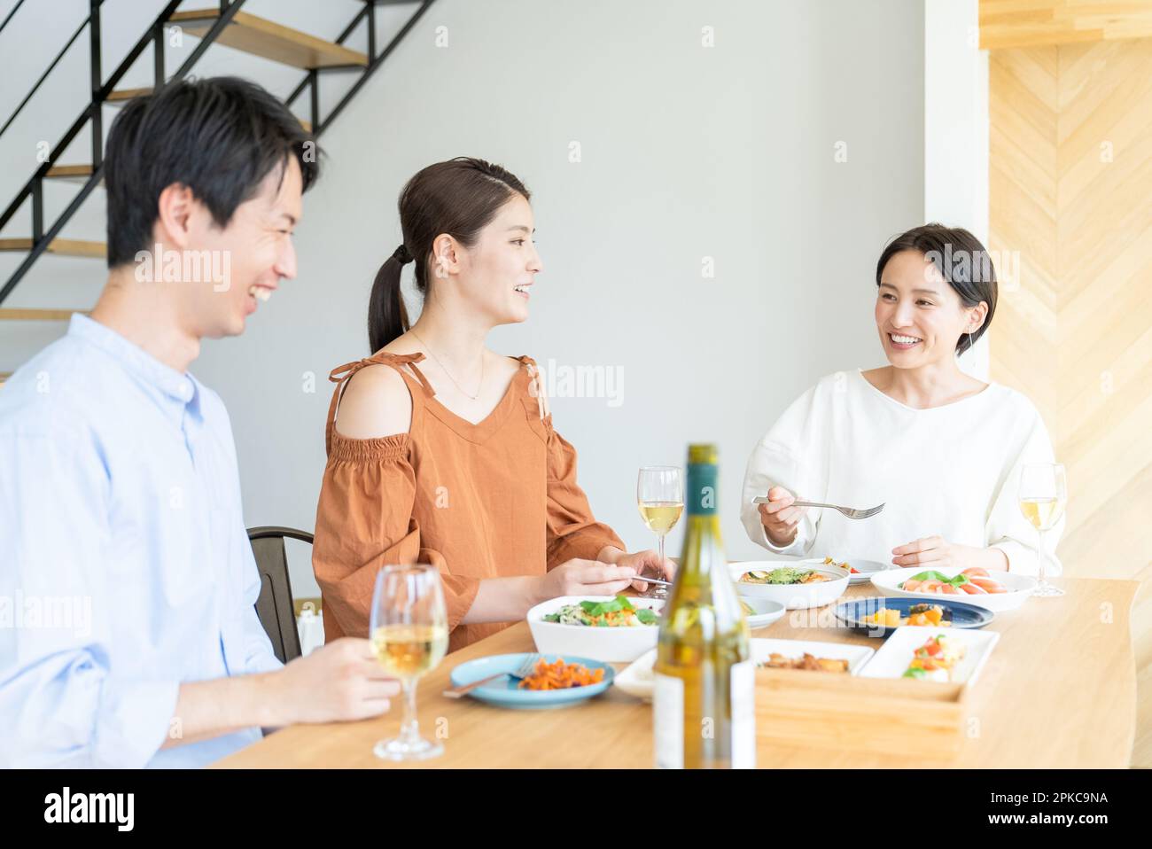 Japanese Who Have Home Parties Stock Photo - Alamy