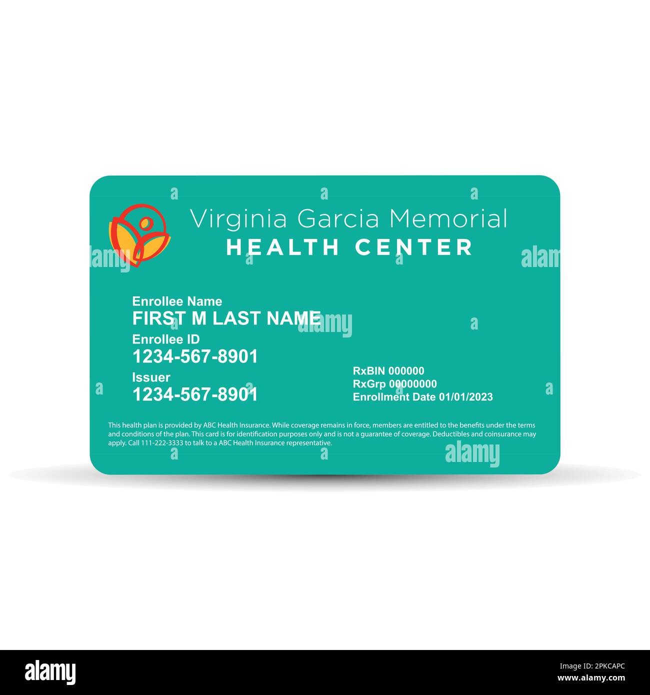 Virginia Garcia Memorial Medicare Health Center card vector ...