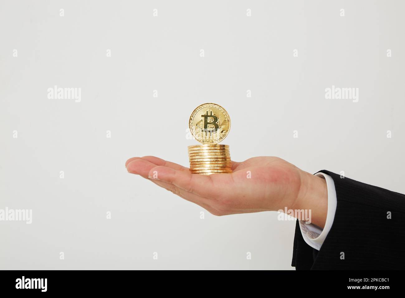 Many bitcoins hi-res stock photography and images - Alamy