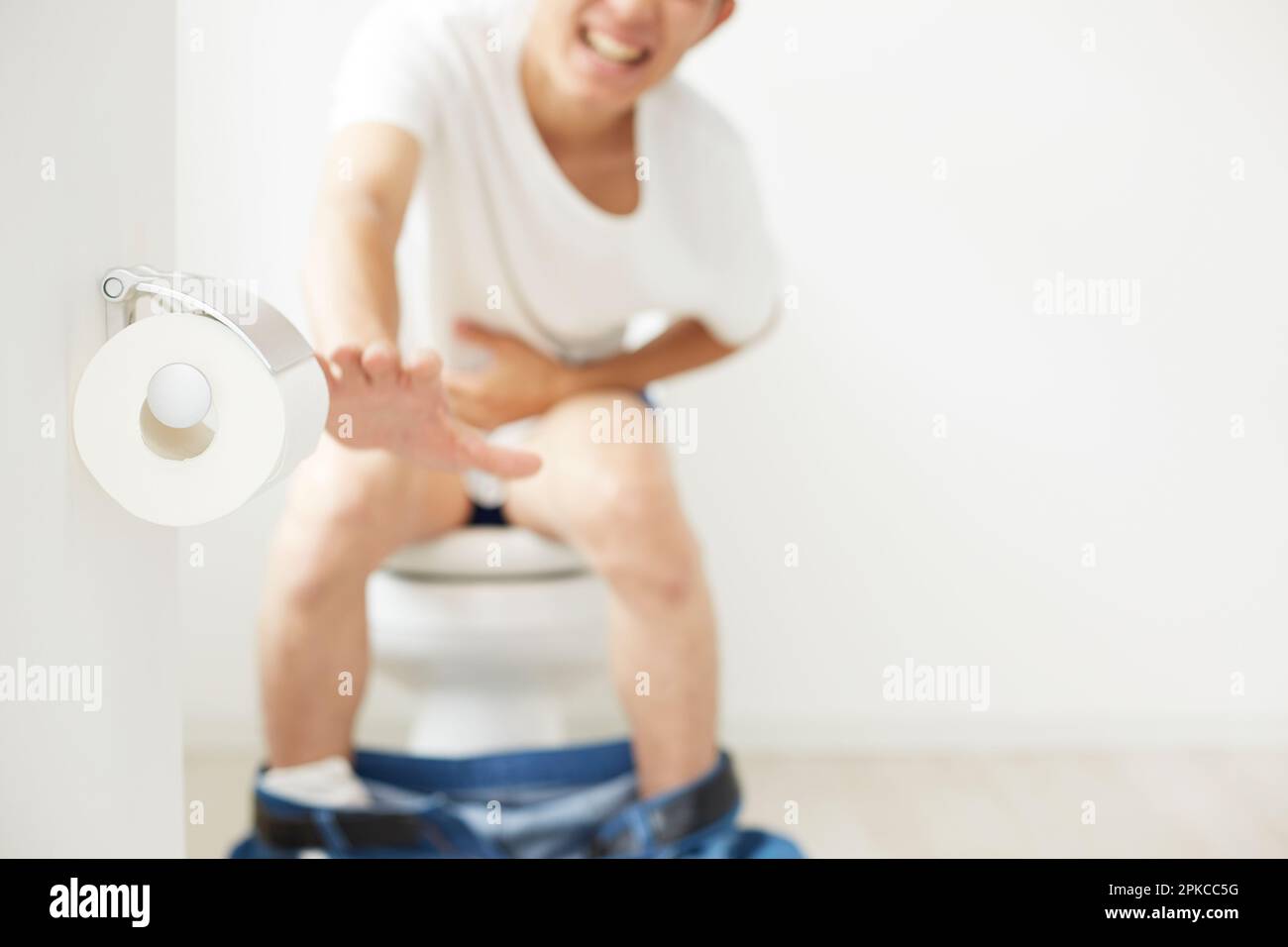 Man diarrhea holding toilet hi-res stock photography and images - Alamy