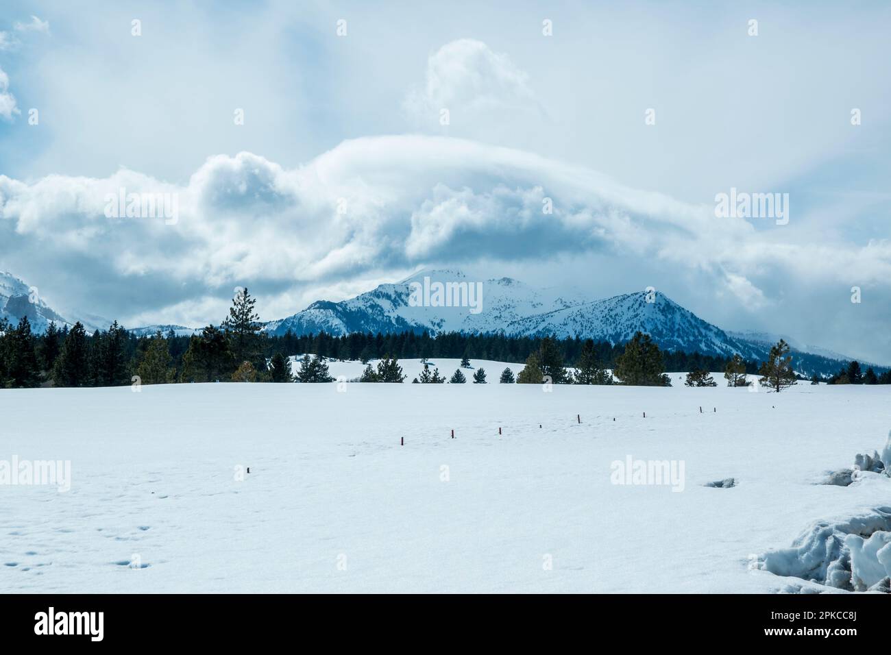The town of Mammoth Lakes in Mono County, CA, received a record amount ...