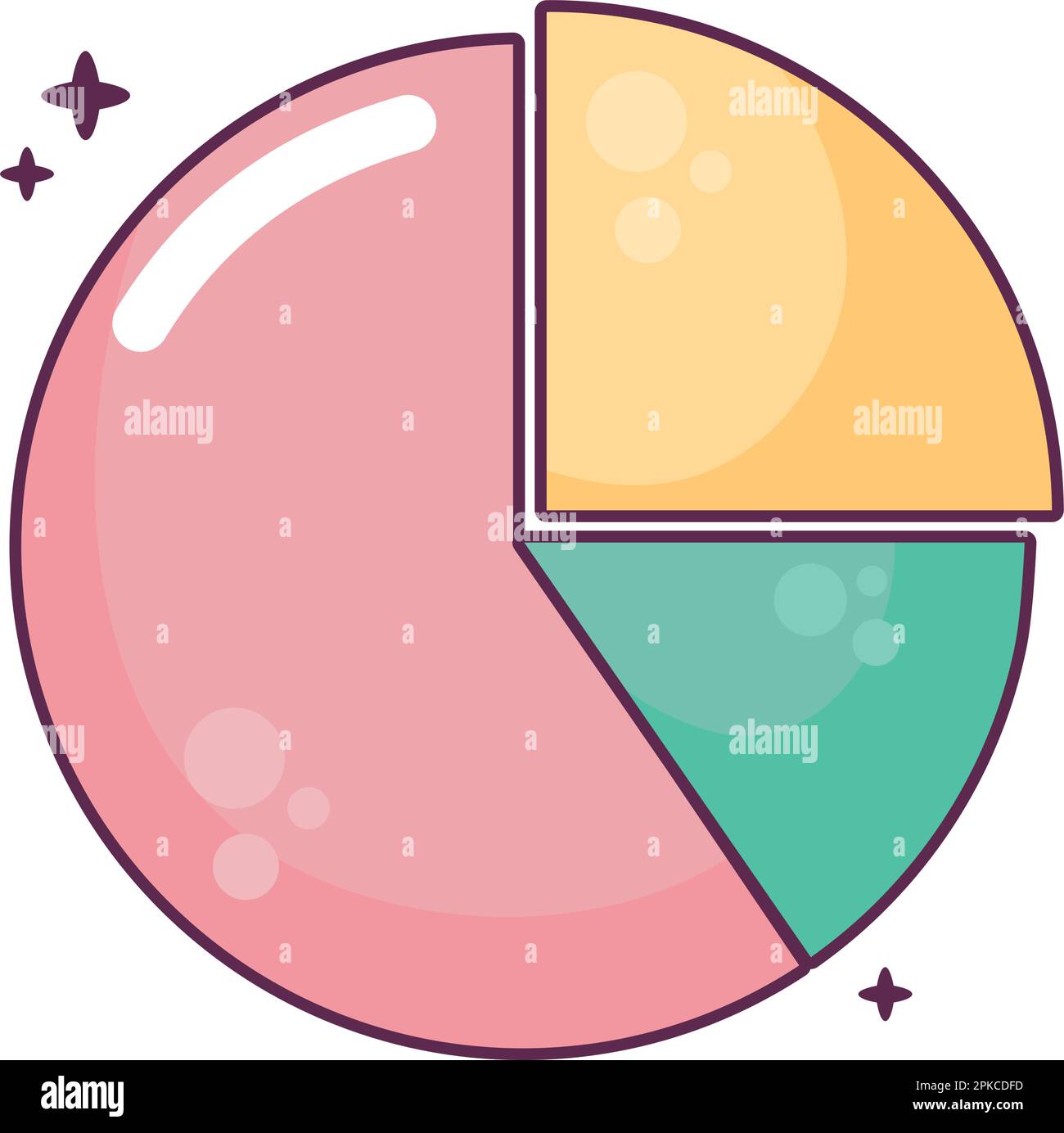 cute pie graph Stock Vector Image & Art - Alamy