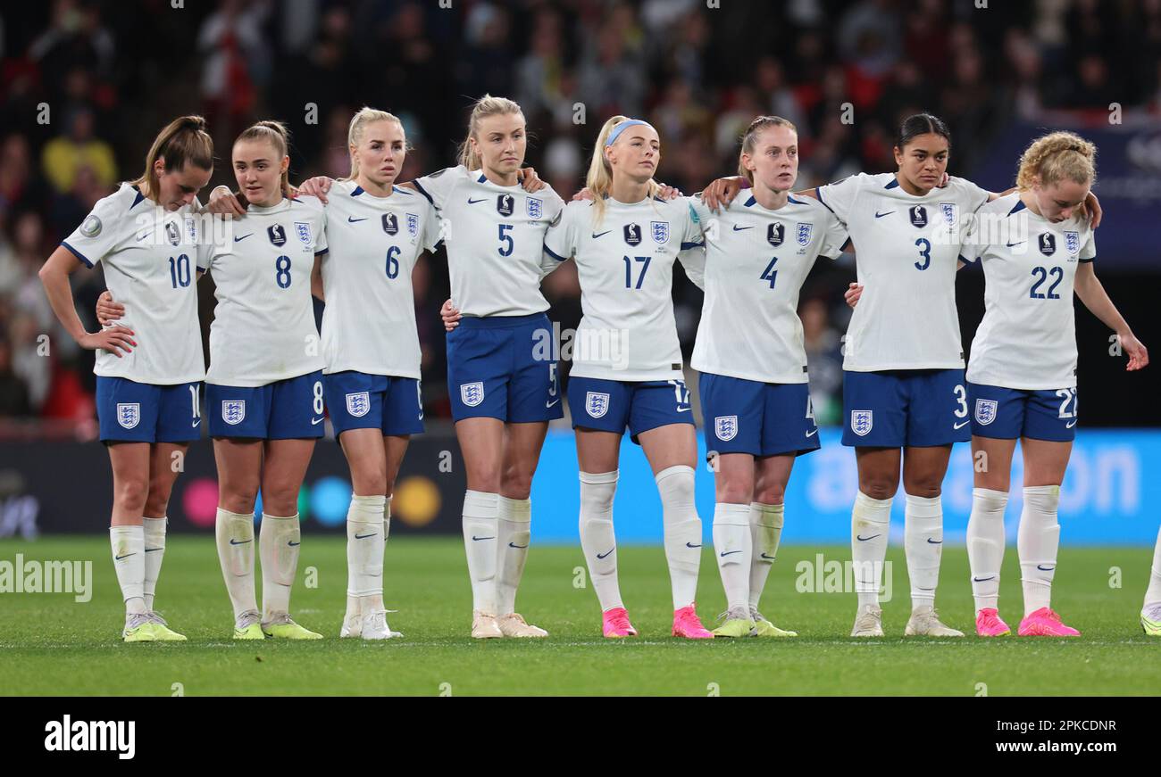 L-R Ella Toone (Manchester United)of England Women Georgia Stanway ...