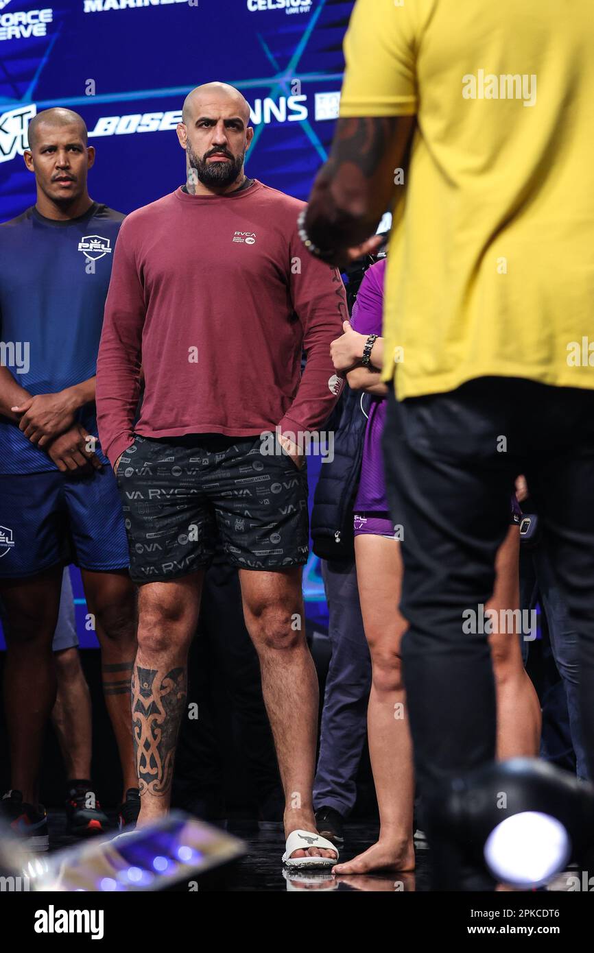 April 6, 2023: (L-R) Heavyweights Renan Ferreira and Danilo Marques ...