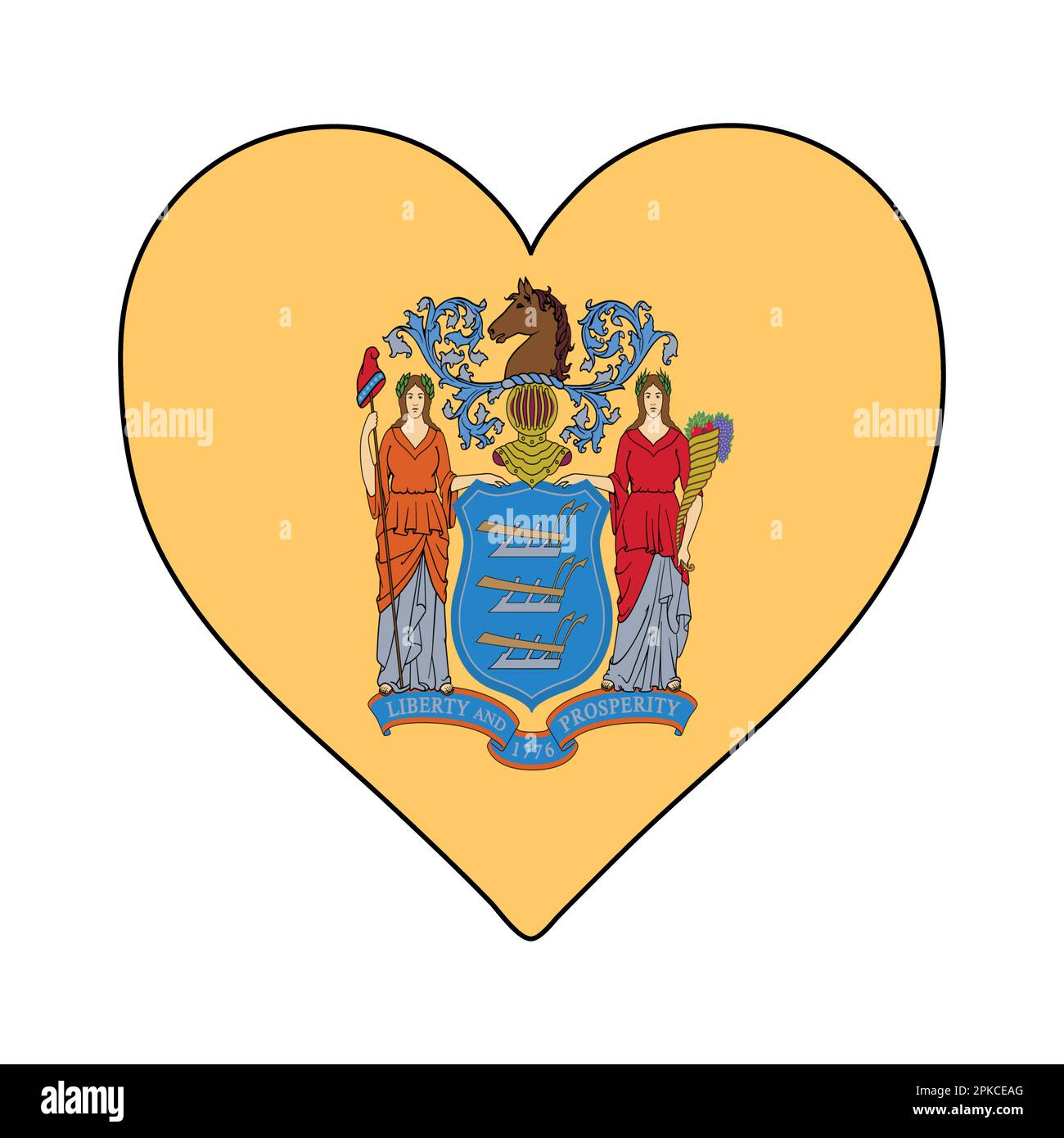 New jersey heart Cut Out Stock Images & Pictures - Alamy