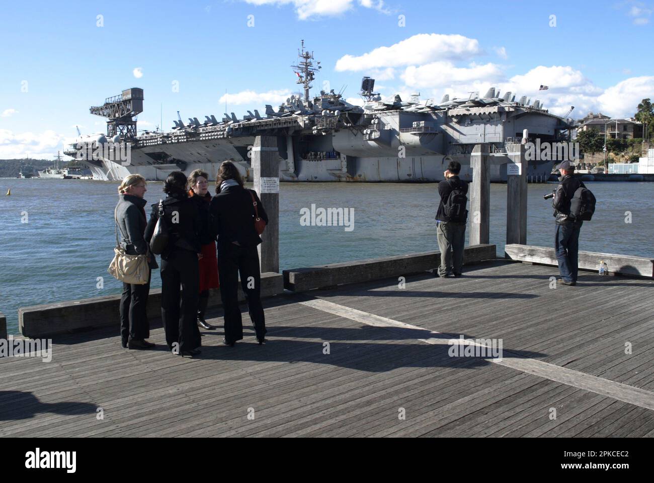 The soon-to-be-decommissioned 46 year old US Navy aircraft carrier USS ...