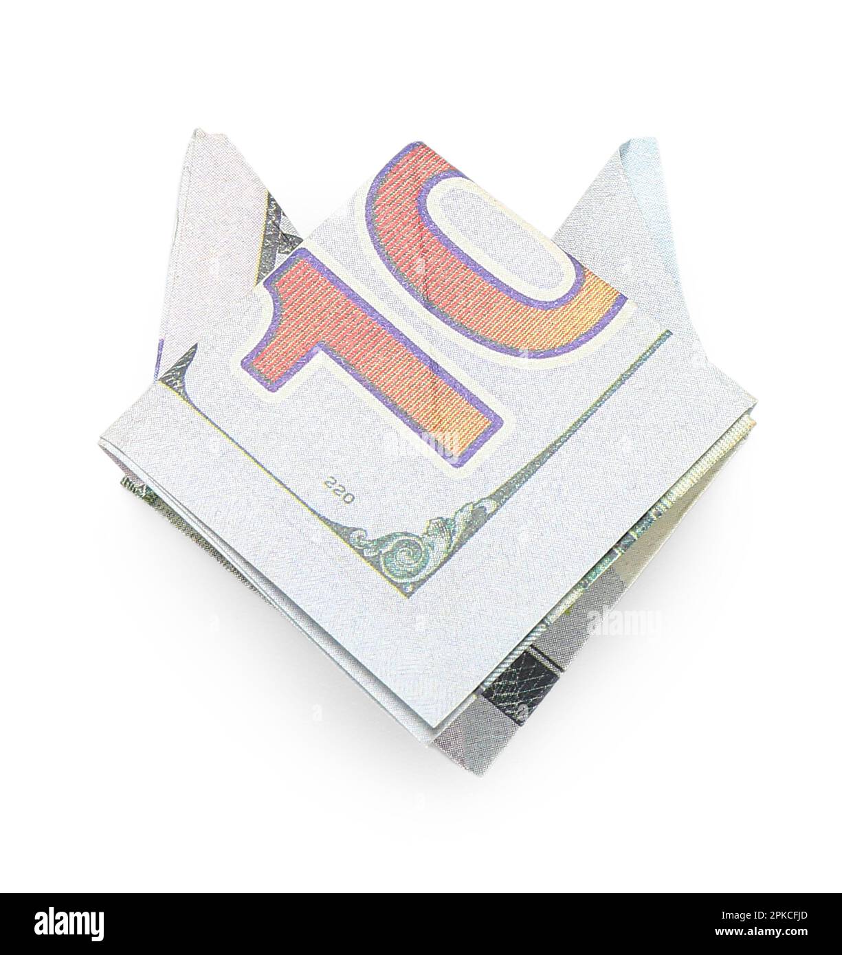 Origami cat made of dollar banknote on white background Stock Photo - Alamy