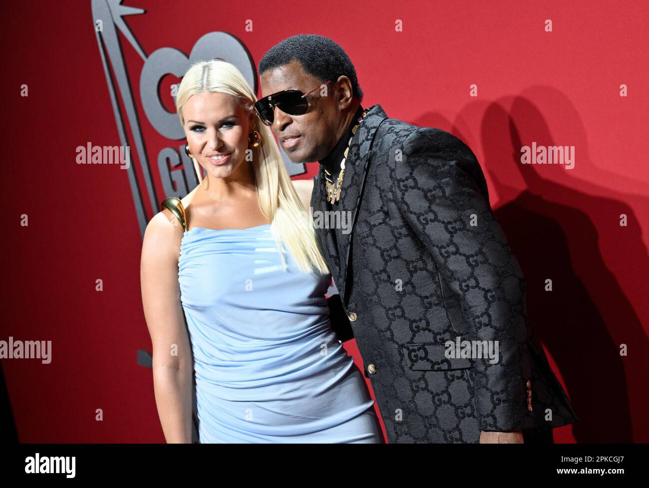 Kenneth "Babyface" Edmonds, right, and girlfriend Rika attend the GQ ...
