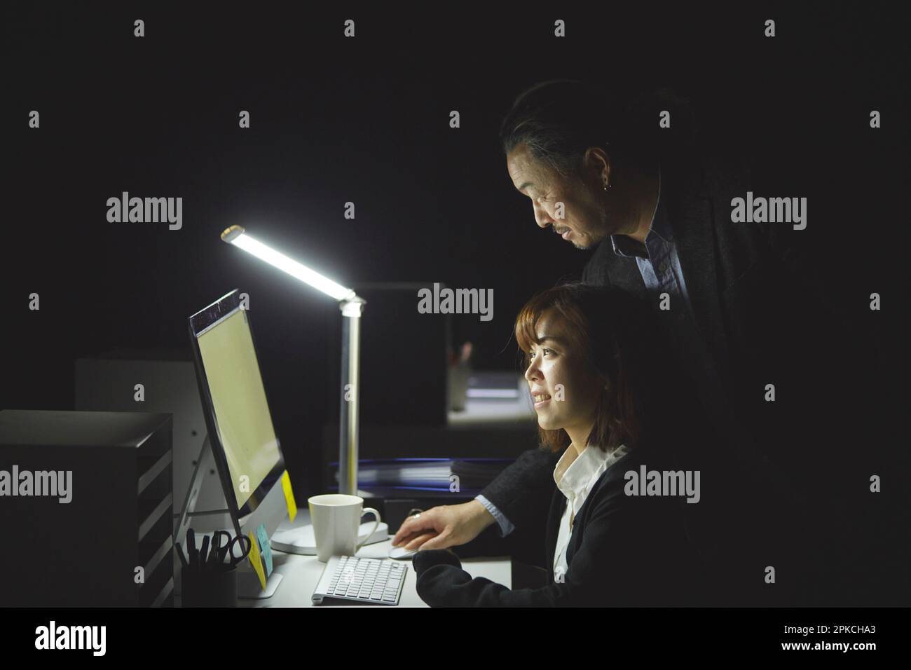 Woman boss office hands hi-res stock photography and images - Alamy