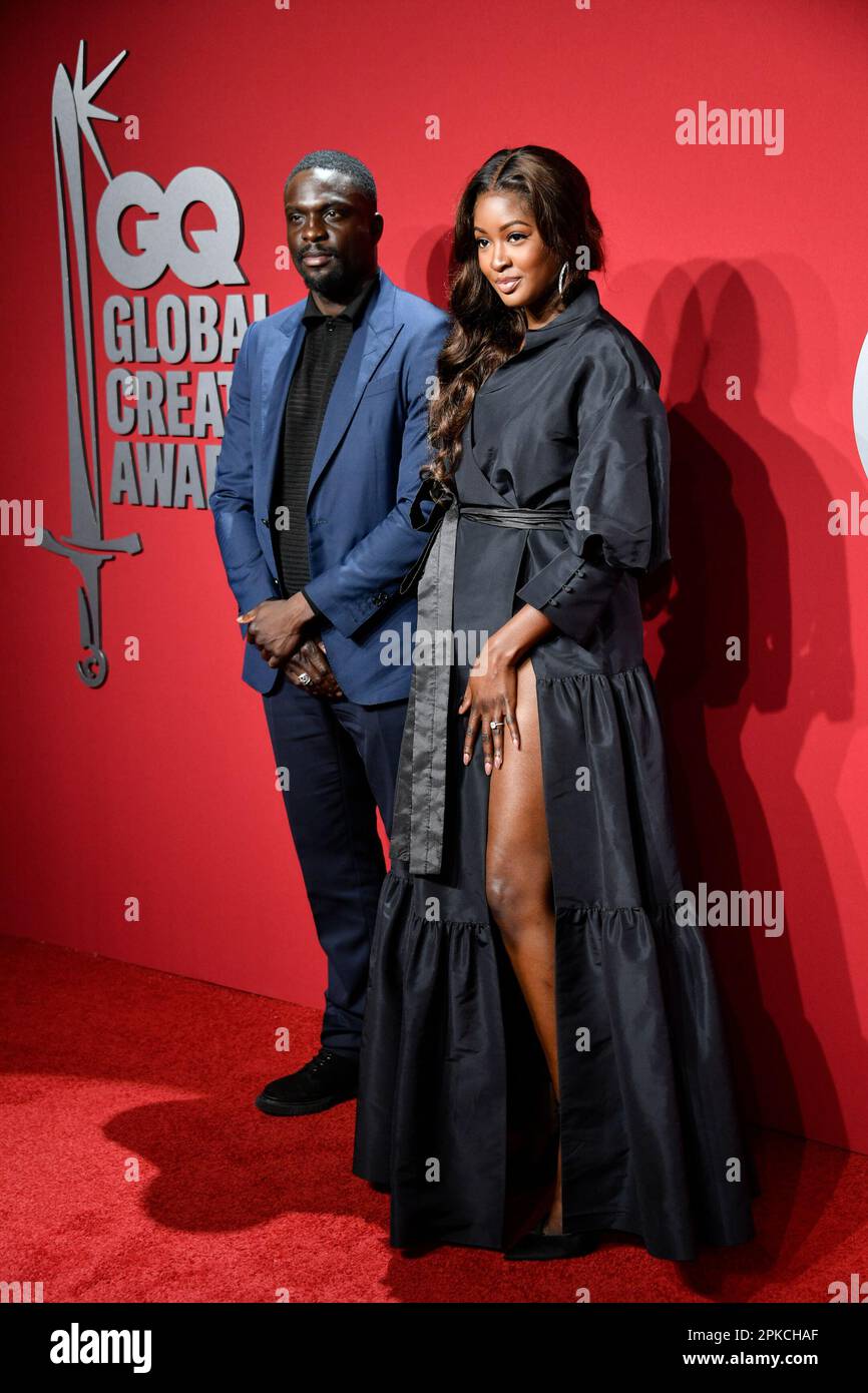 Idris Balogun, left, and Sira Kante attend the GQ Global Creativity Awards at the Water Street ...