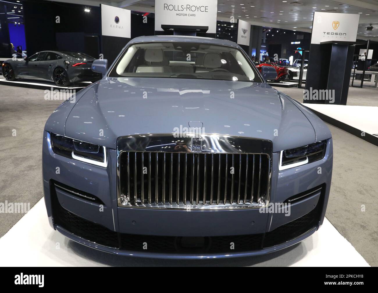 April 6, 2023, New York City, New York, USA: ROLLS ROYCE GHOST on ...