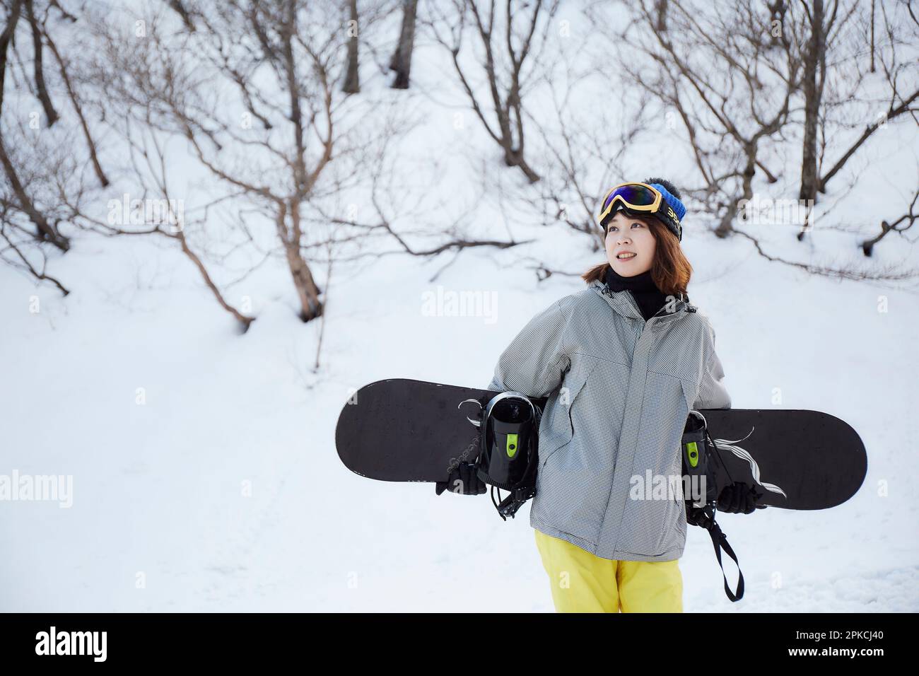 Snowboard holding hi-res stock photography and images - Alamy
