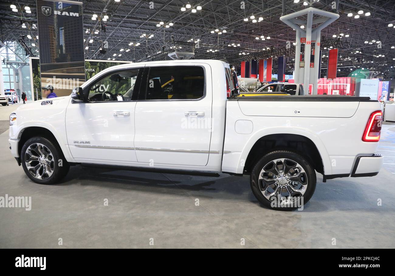 April 6, 2023, New York City, New York, USA: DODGE RAM 1500 LIMITED on ...