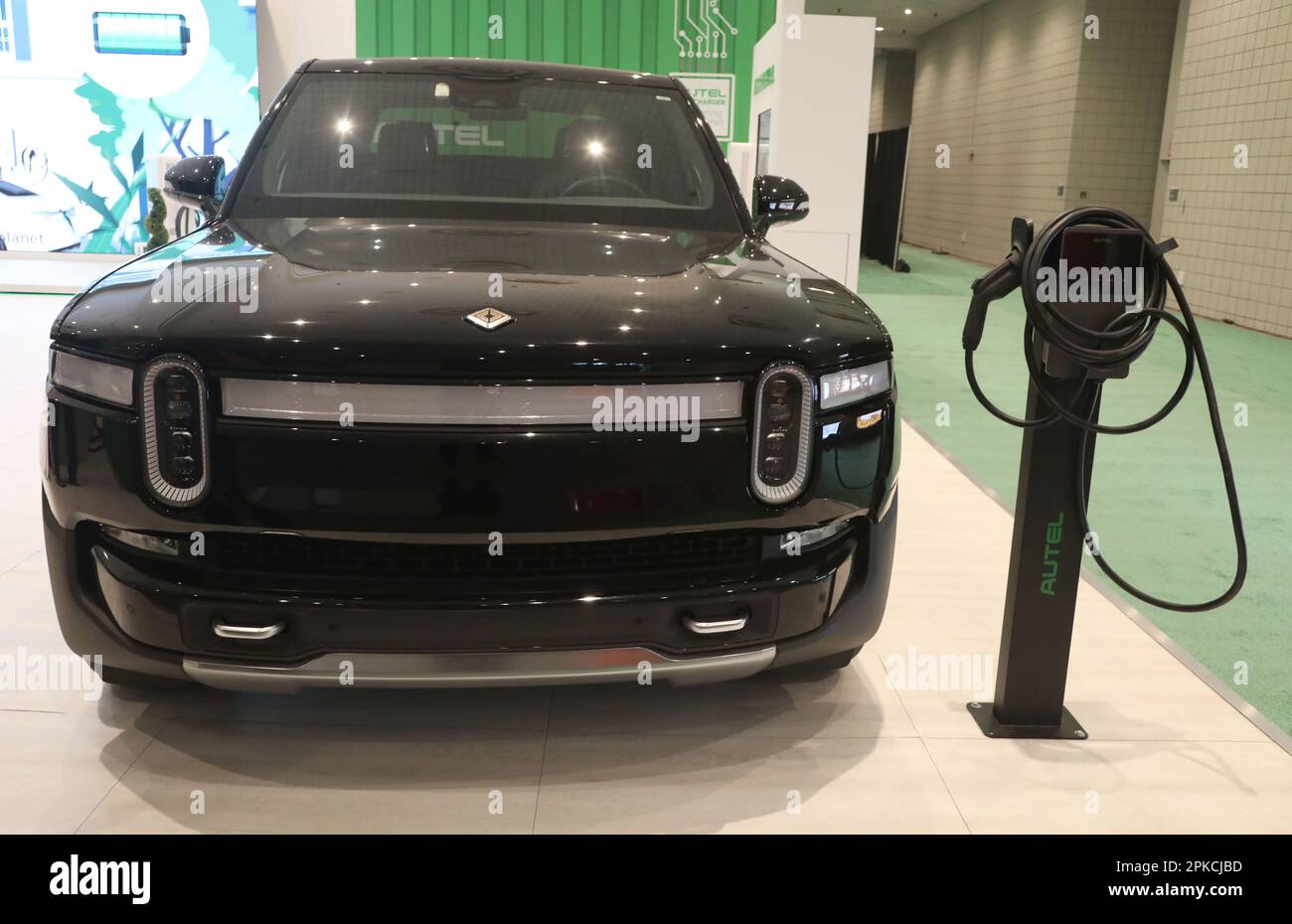 April 6, 2023, New York City, New York, USA: RIVIAN R1T pickup truck ...