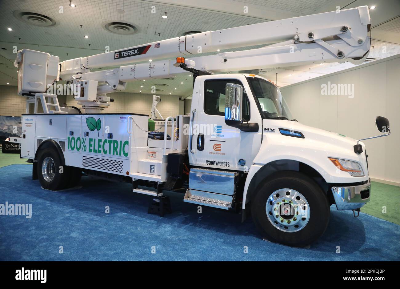 April 6, 2023, New York City, New York, USA: Electric CON EDISON truck ...