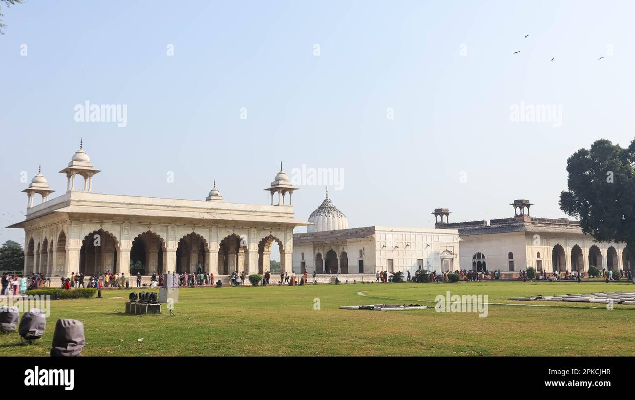 Inside Architecture of Red Fort, Museum, Mosque, Mughal Architecture ...