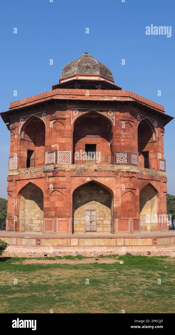 The Beautiful View of Sher Mandal of Purana Qila, Old Fort, Two Storey ...