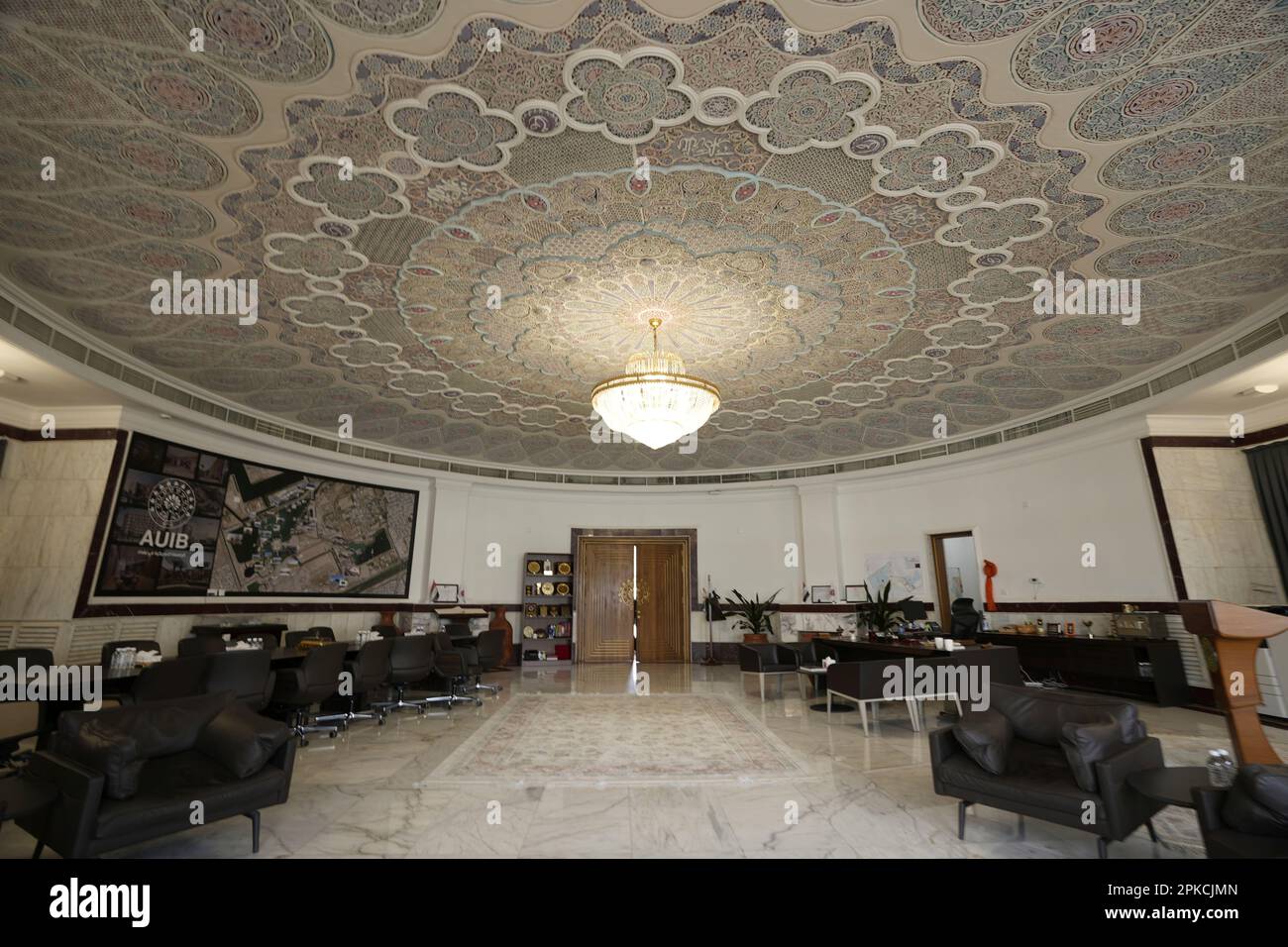 One of the halls in the former Iraqi leader Saddam Hussein's palace of ...