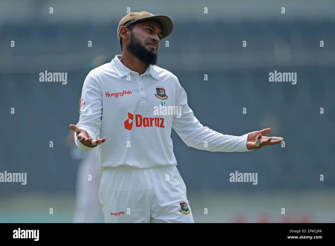 Mushfiqur Rahim during the fourth day of the alone test match between ...