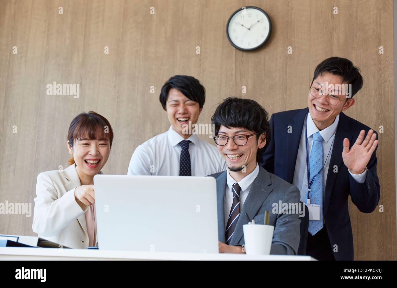 Large group of people in remote meeting Stock Photo - Alamy