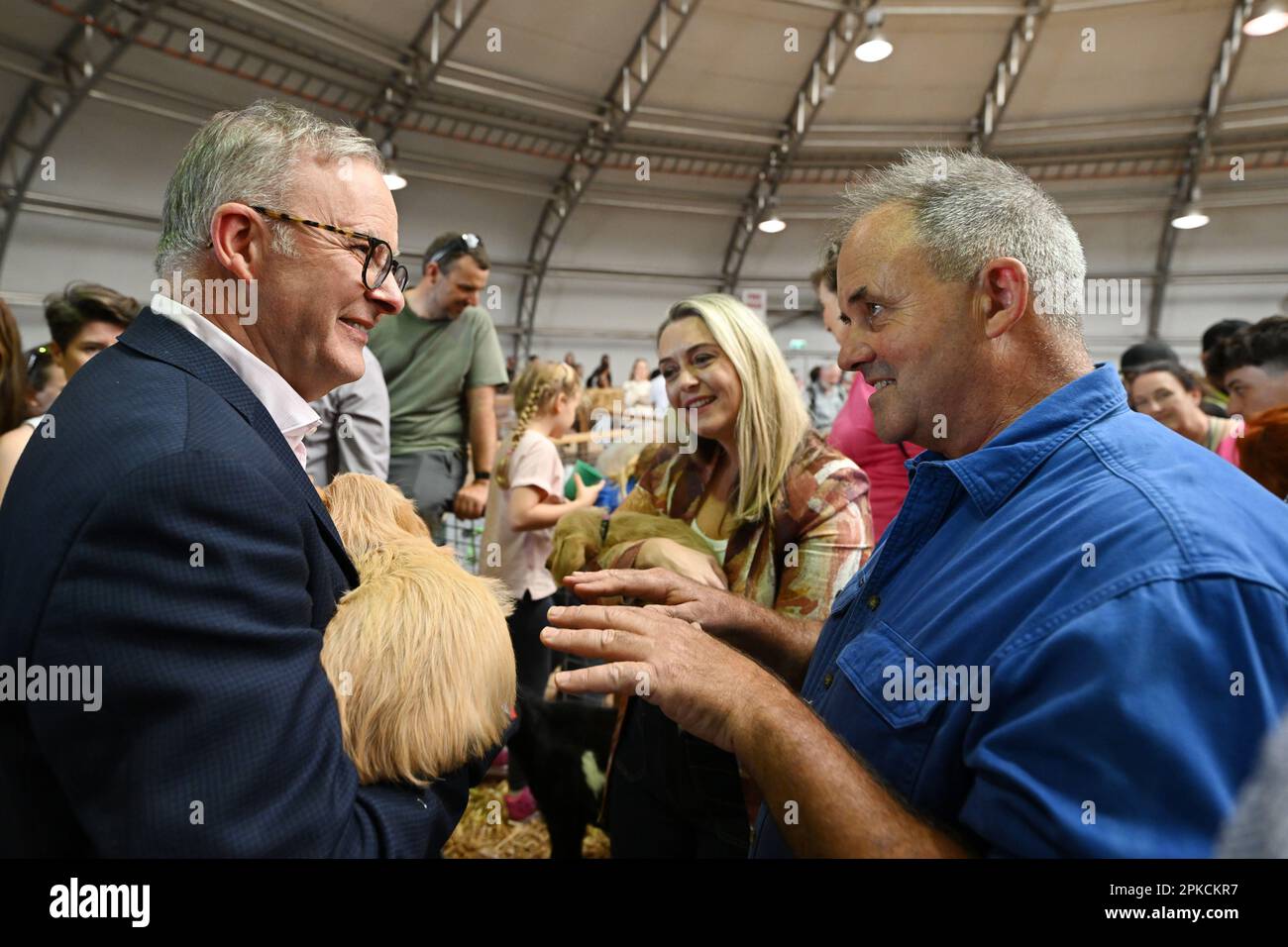 Australian Prime Minister Anthony Albanese is joined by his partner ...