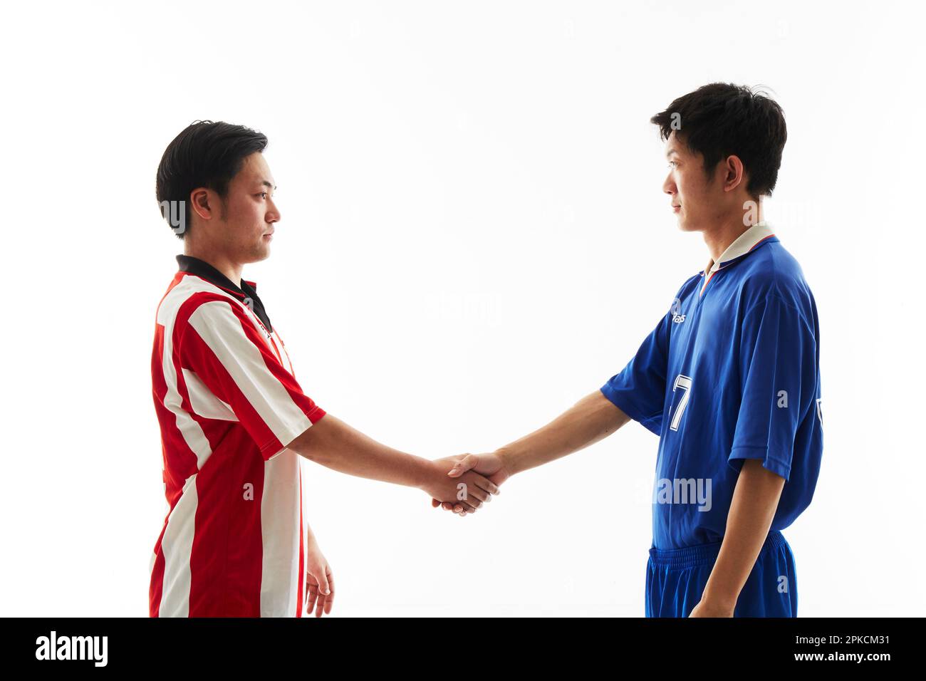 Friendly soccer game Cut Out Stock Images & Pictures - Alamy