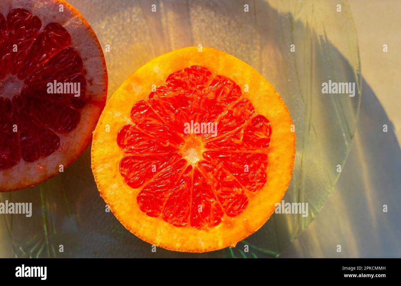 Grapefruit top view hi-res stock photography and images - Alamy