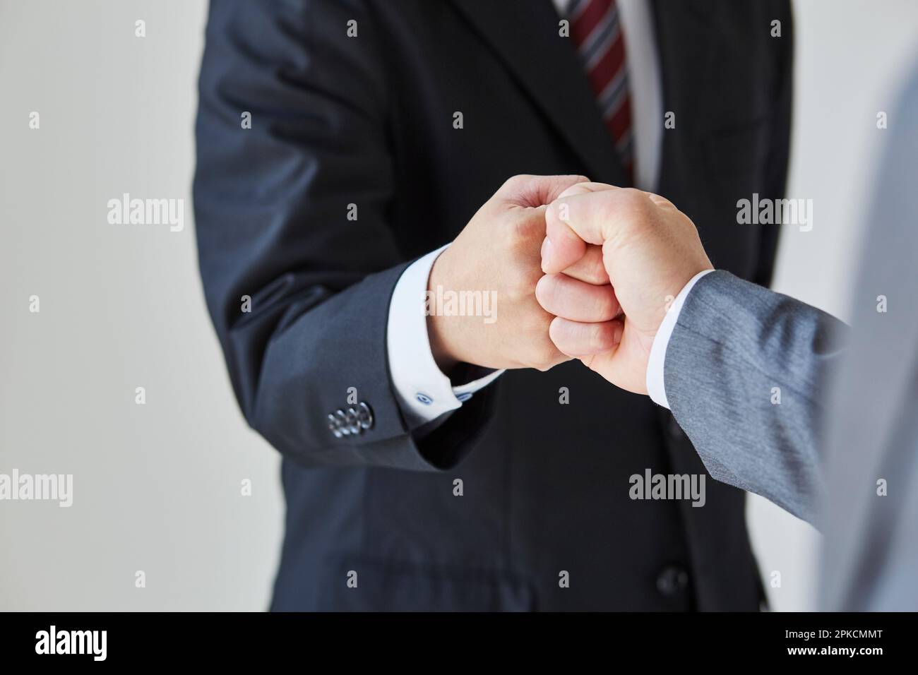 Two businessmen shaking hands Stock Photo - Alamy