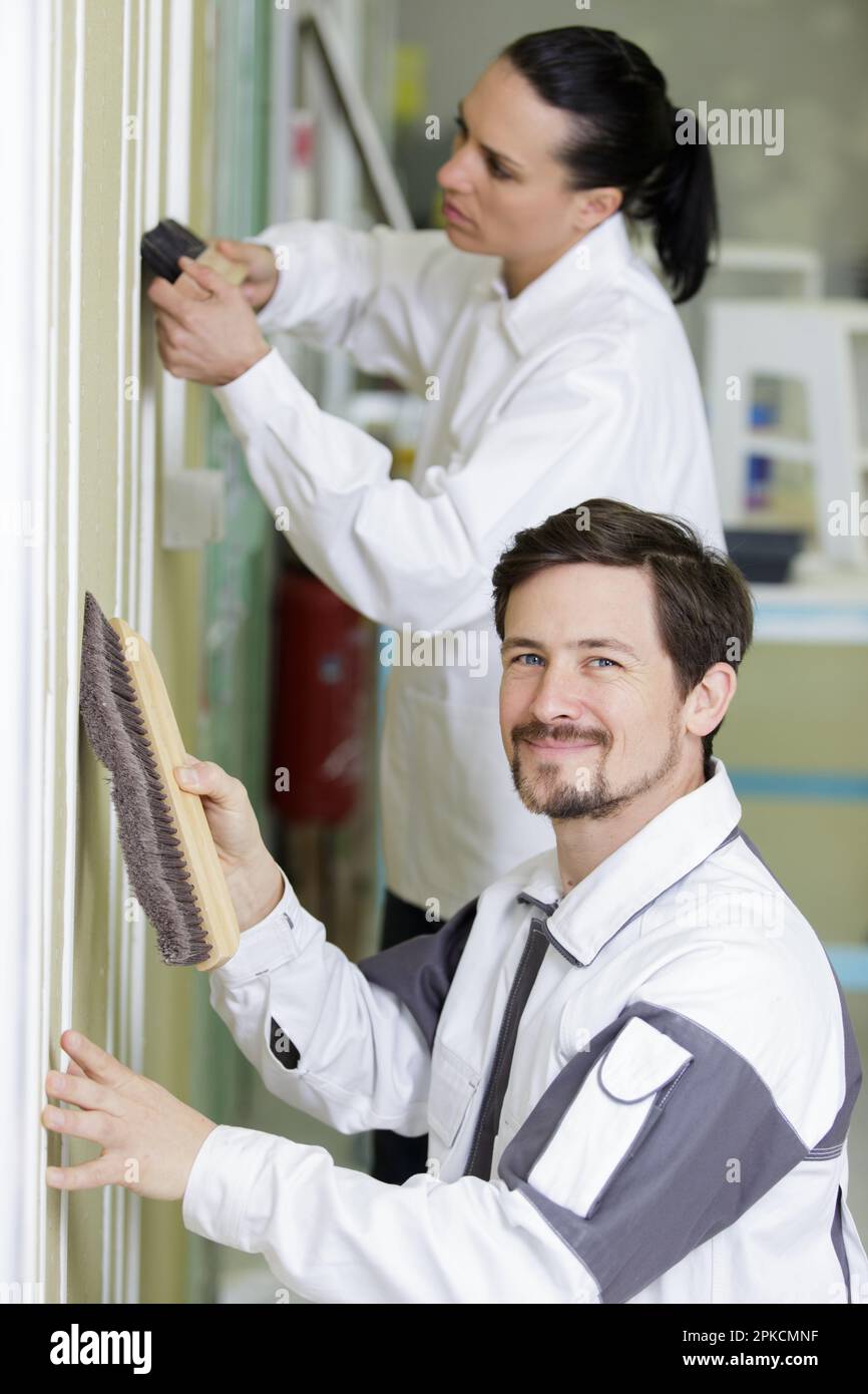 Man woman professional painters hi-res stock photography and images - Alamy