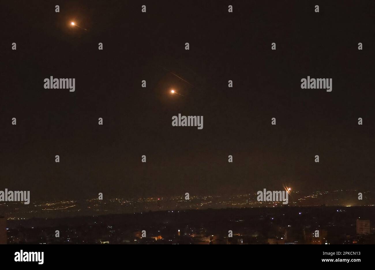 Rockets were fired from Gaza toward Israel during the escalation set ...