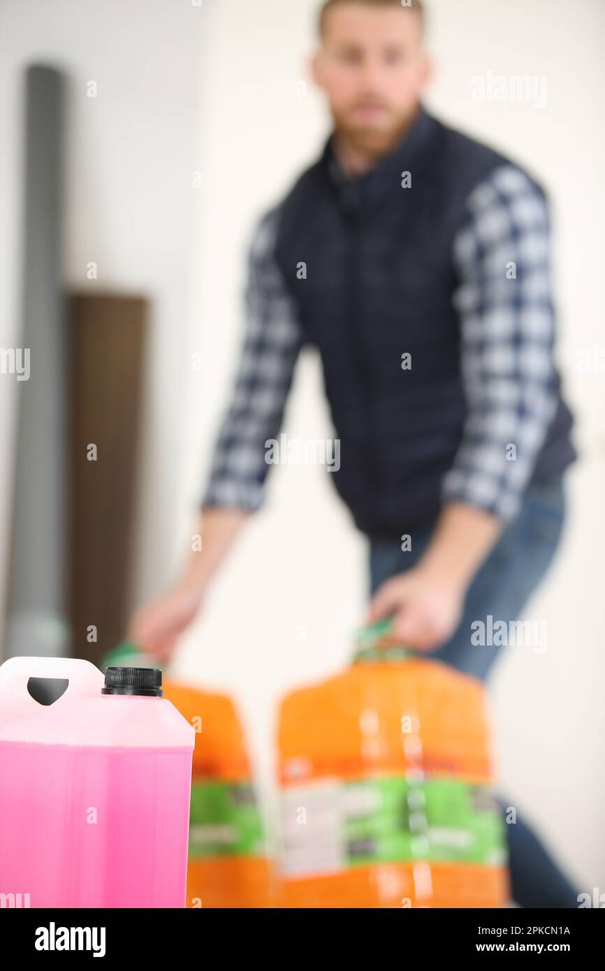 Orange plastic gallon hi-res stock photography and images - Alamy