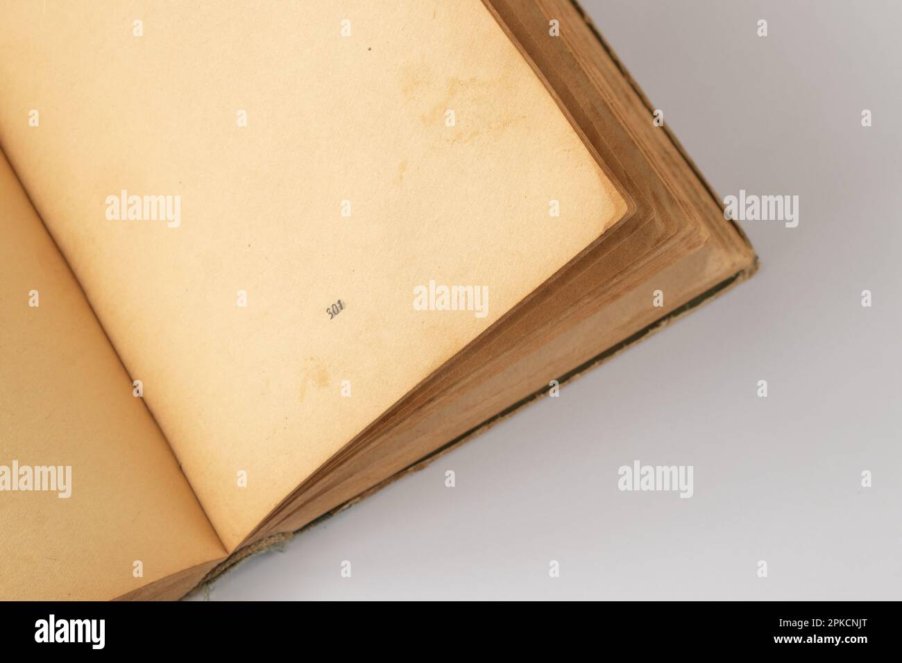 book with blank pages opened on an isolated background Stock Photo - Alamy