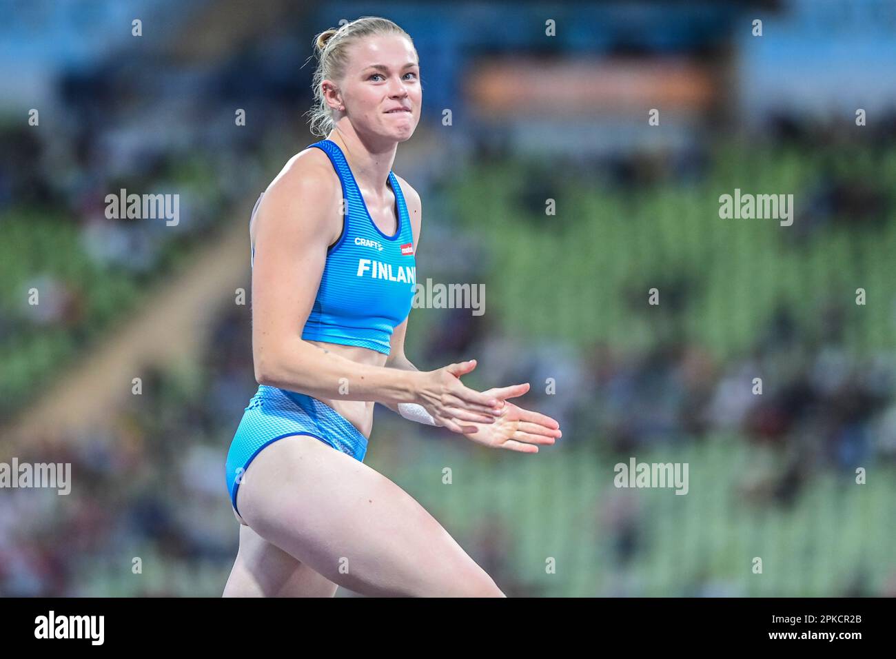 Wilma Murto (Finland). Gold Medal, pole vault. European Championships ...