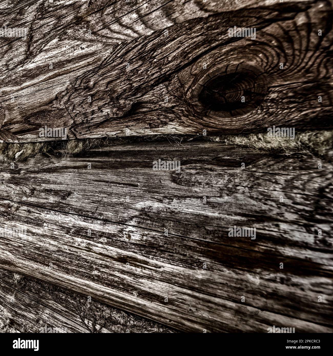 Wooden log wall of an old house Stock Photo - Alamy