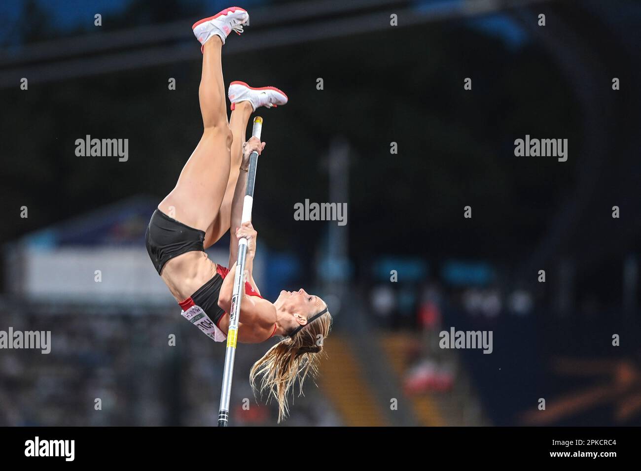 Caroline Bonde Holm (Denmark). Pole vault women. European Championships ...