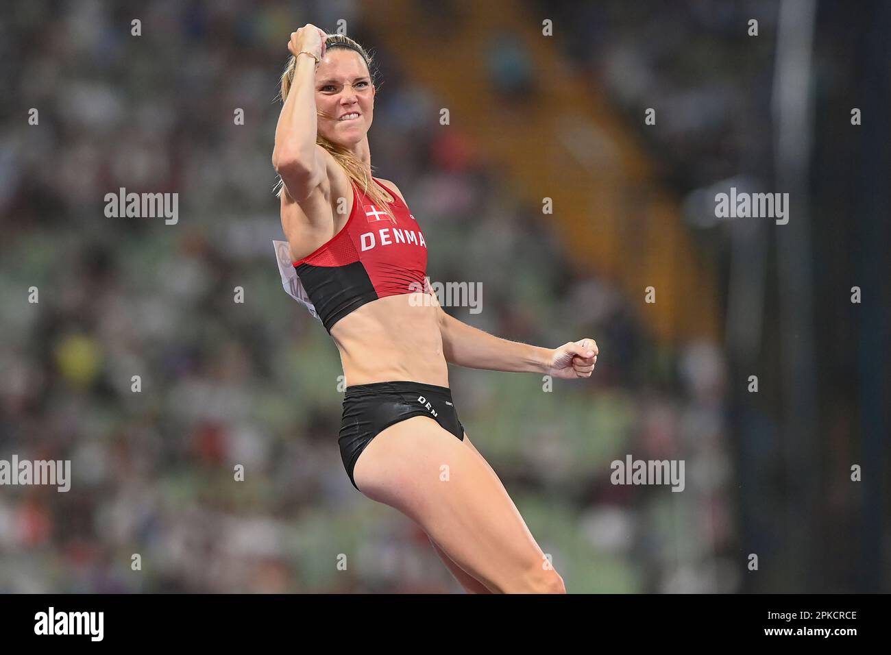 Caroline Bonde Holm (Denmark). Pole vault women. European Championships ...