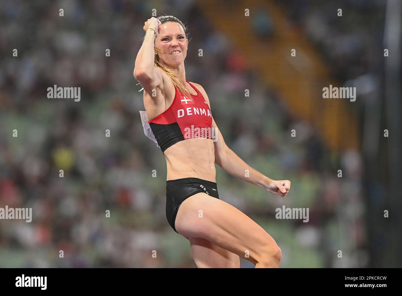 Caroline Bonde Holm (Denmark). Pole vault women. European Championships ...
