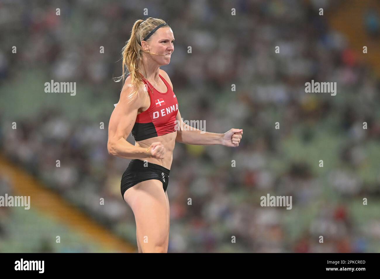 Caroline Bonde Holm (Denmark). Pole vault women. European Championships ...