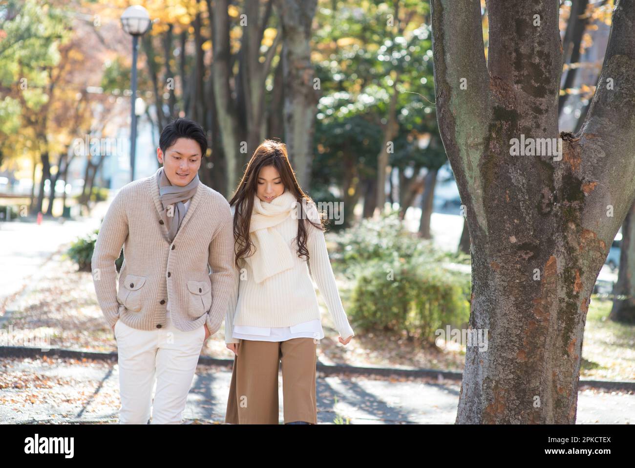 Woman walking in avenue hi-res stock photography and images - Alamy