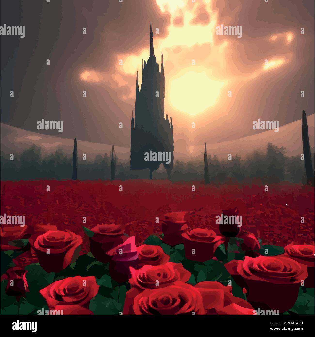 Field Of Roses Dark Tower