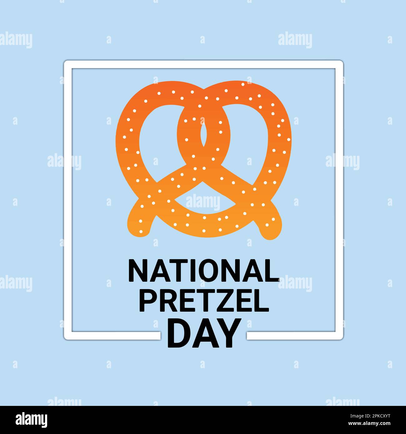 National Pretzel Day. Holiday concept. Template for background, banner ...