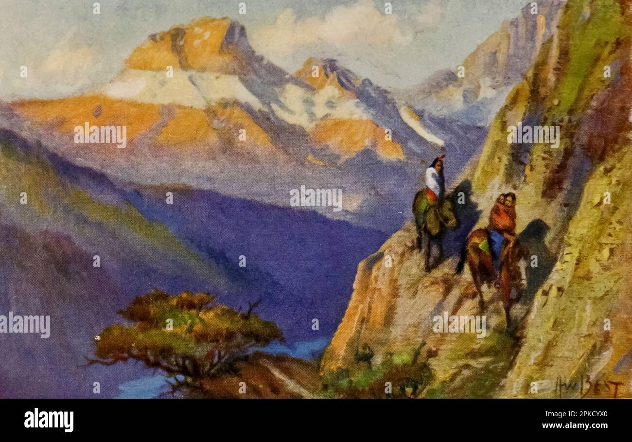 Over the Apache Trail in the Olden Days (In full color) from the book ...