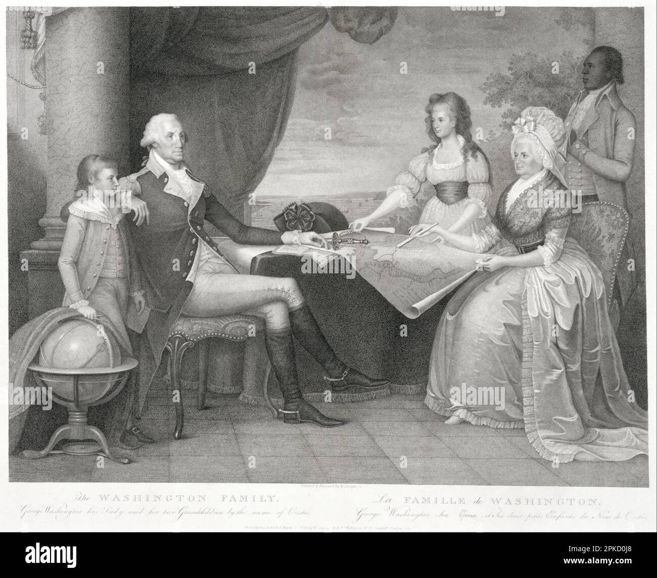 The Washington Family 1798 by Edward Savage Stock Photo - Alamy