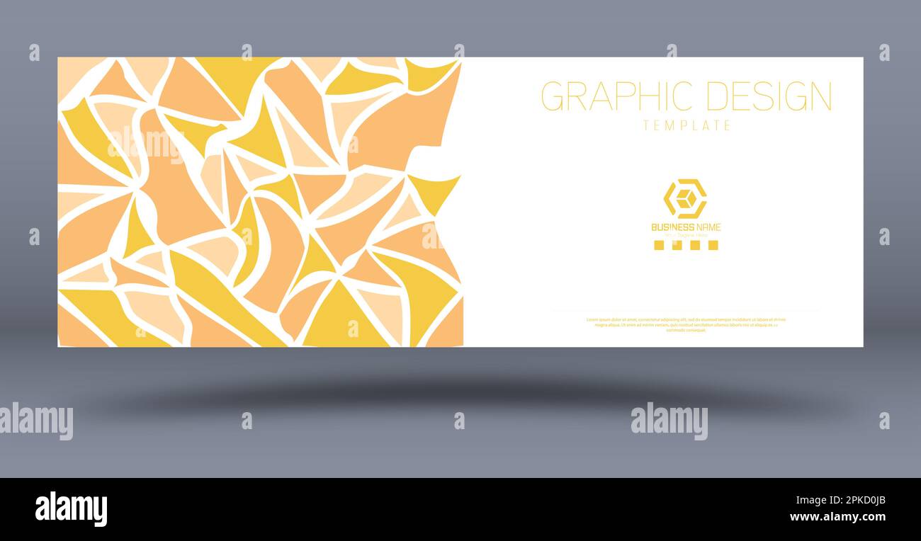Layout of a creative idea of graphic linear design. Template for the ...